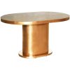 Copper or Brass Racetrack Dining Table